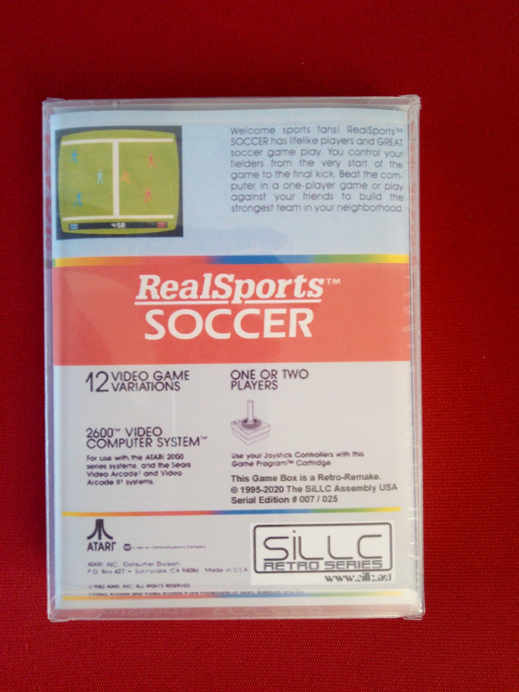 Atari VCS 2600/7800 game REALSPORTS SOCCER (Football) – \X4a