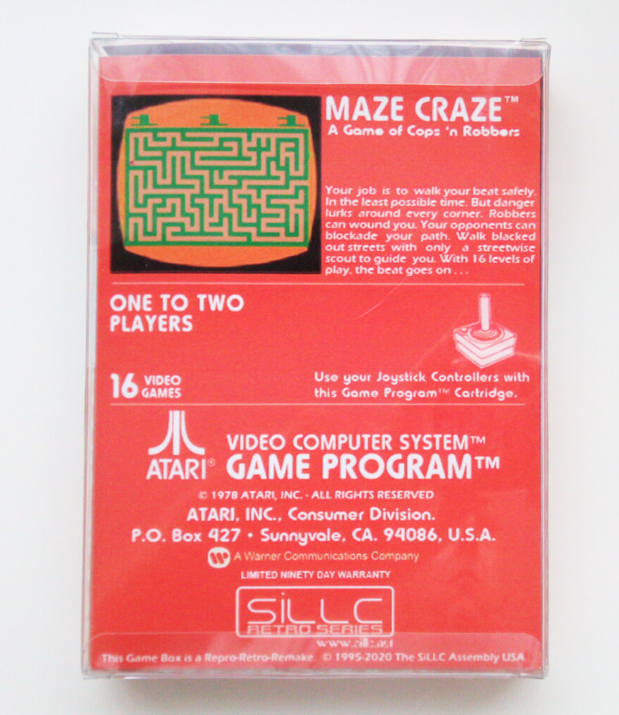 Atari VCS2600/7800 game MAZE CRAZE – \X4a