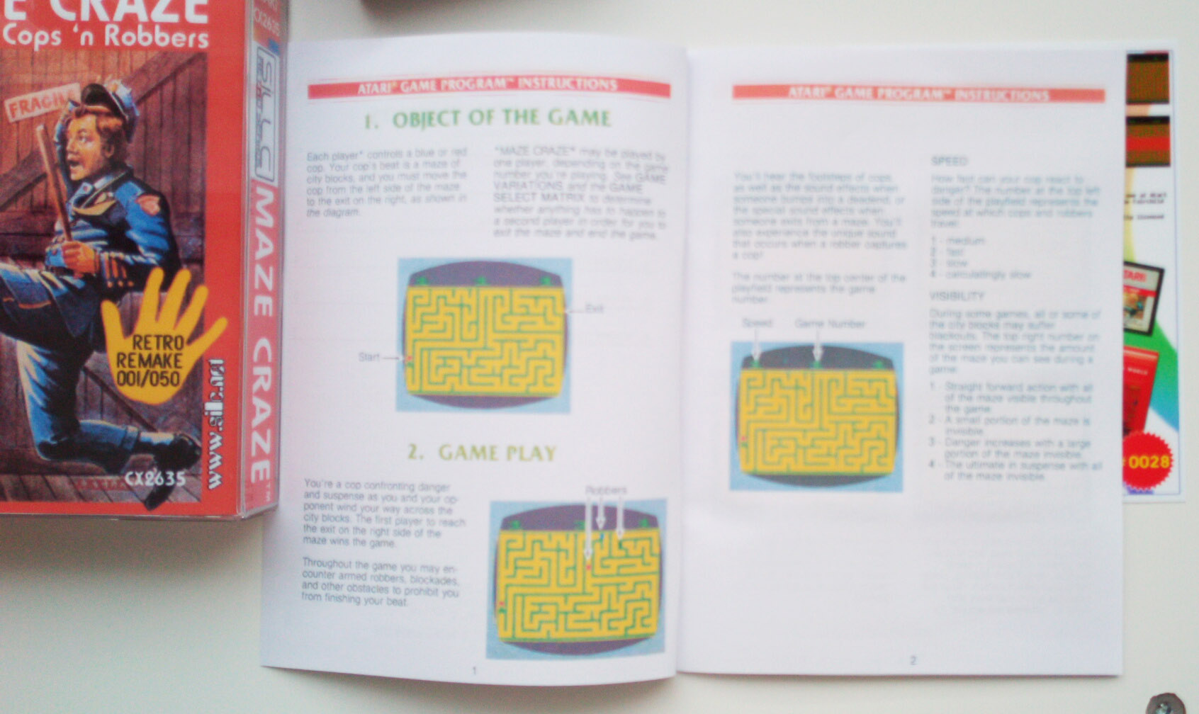 Atari VCS2600/7800 game MAZE CRAZE – \X4a